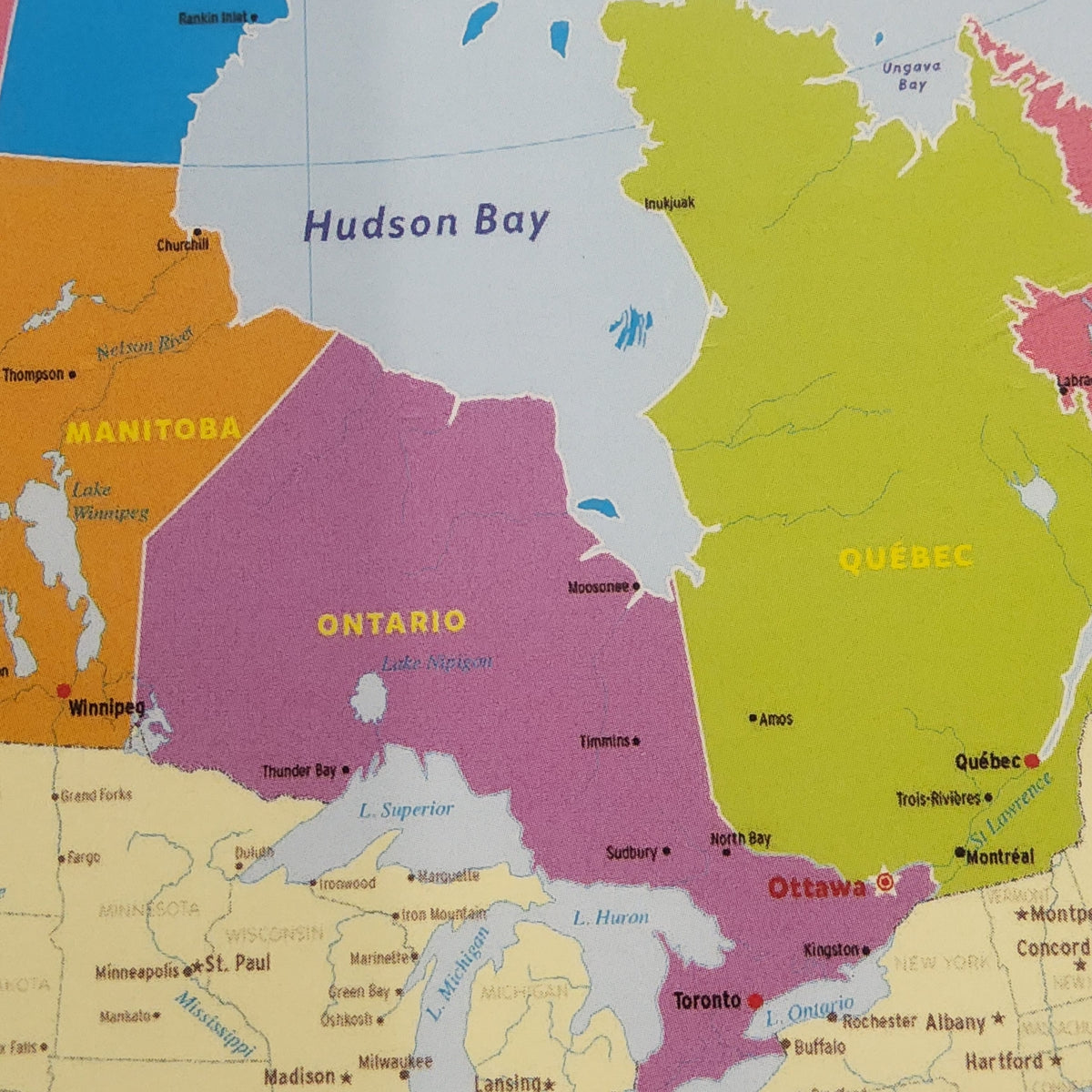 Eurographics Kids Puzzle - Map of Canada - 200 pieces - 6200-0797 ...