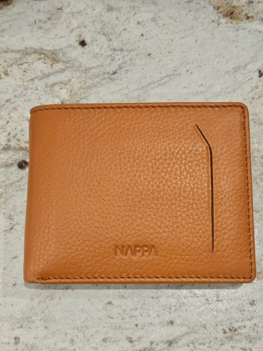 NAPPA Leather Wallet - RFID Identity Block - Change Purse with Snap Cl ...