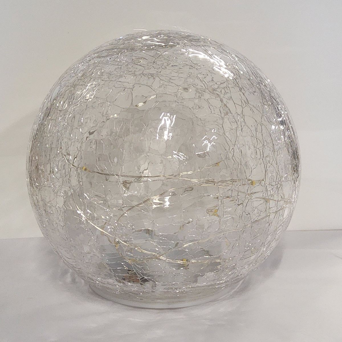 Crackle Glass Sphere - LED - 5.5" - 902753A – Lesser Jewellers
