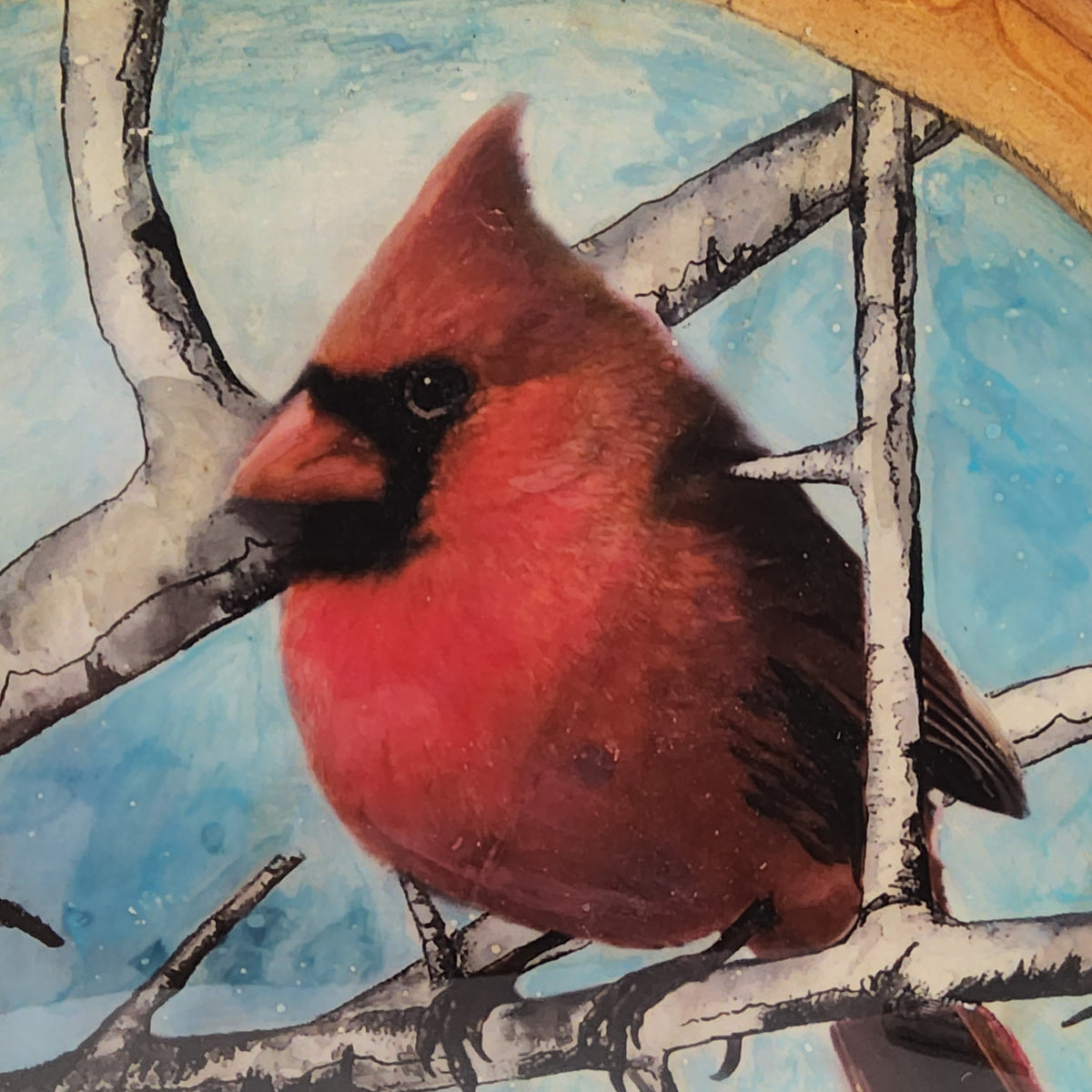 Live Edge Wood Decor - Cardinal - Glossy Finish – Lesser Jewellers