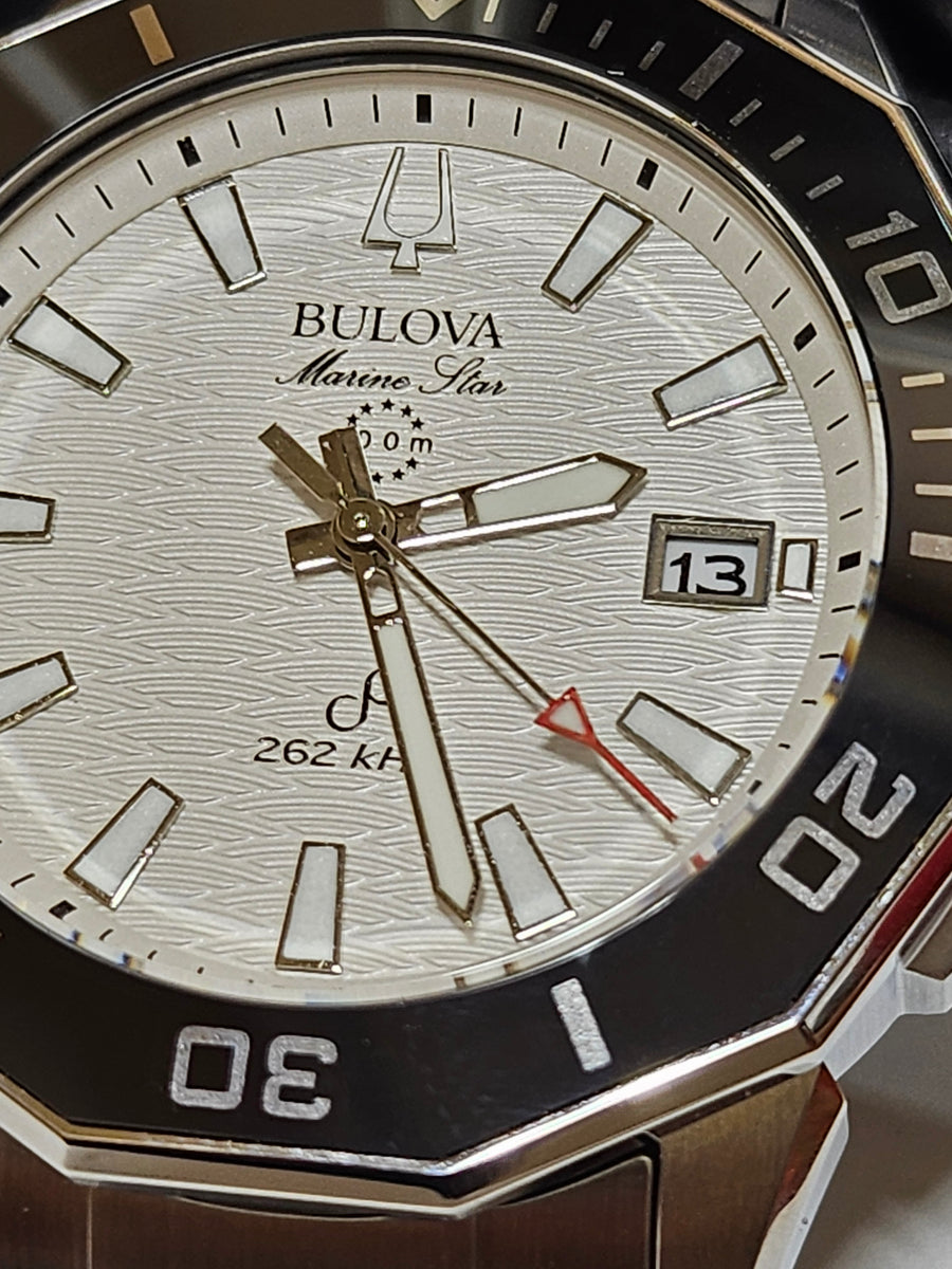 Bulova Stainless Steel Watch - Marine Star - 96B426 – Lesser Jewellers