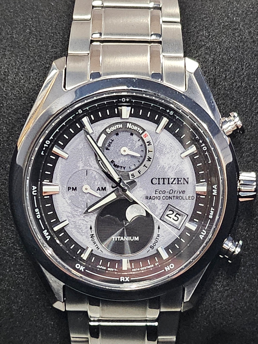 Citizen Eco-Drive Titanium Watch - BY1010-57H - Tsuki-yomi A-T – Lesser ...