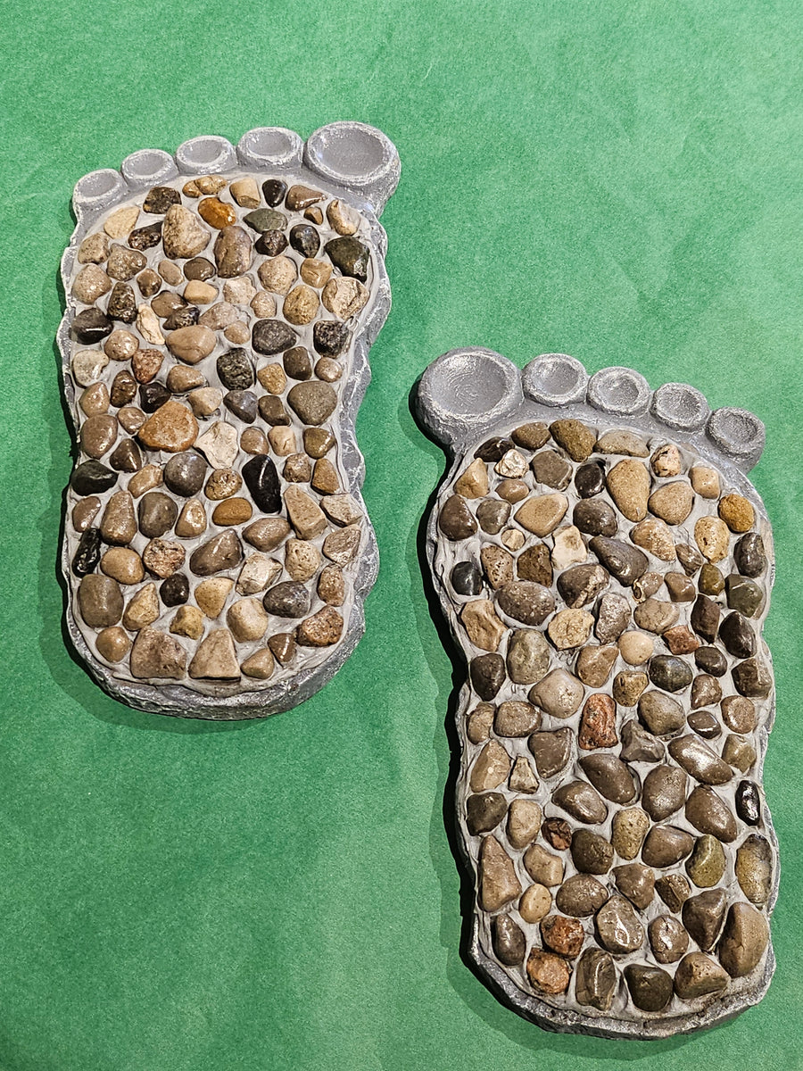 Stepping Stone - Foot Shape - Stone Design - Left and right sold separ ...