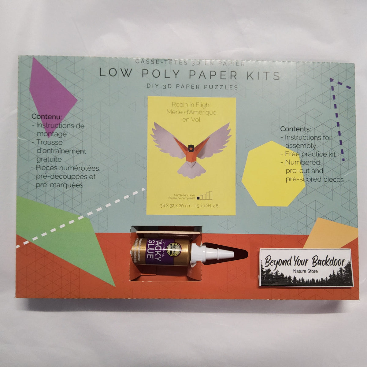 Low Poly Paper Kits - with glue and bamboo stick included - Song Birds ...
