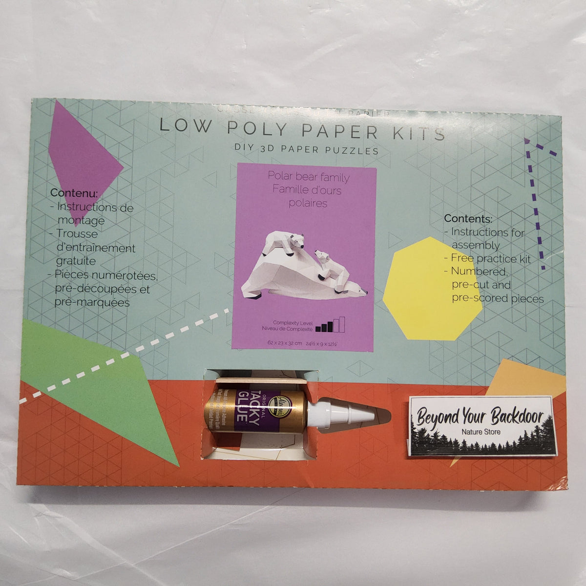 Low Poly Paper Kits - with glue and bamboo stick included - Complexity ...