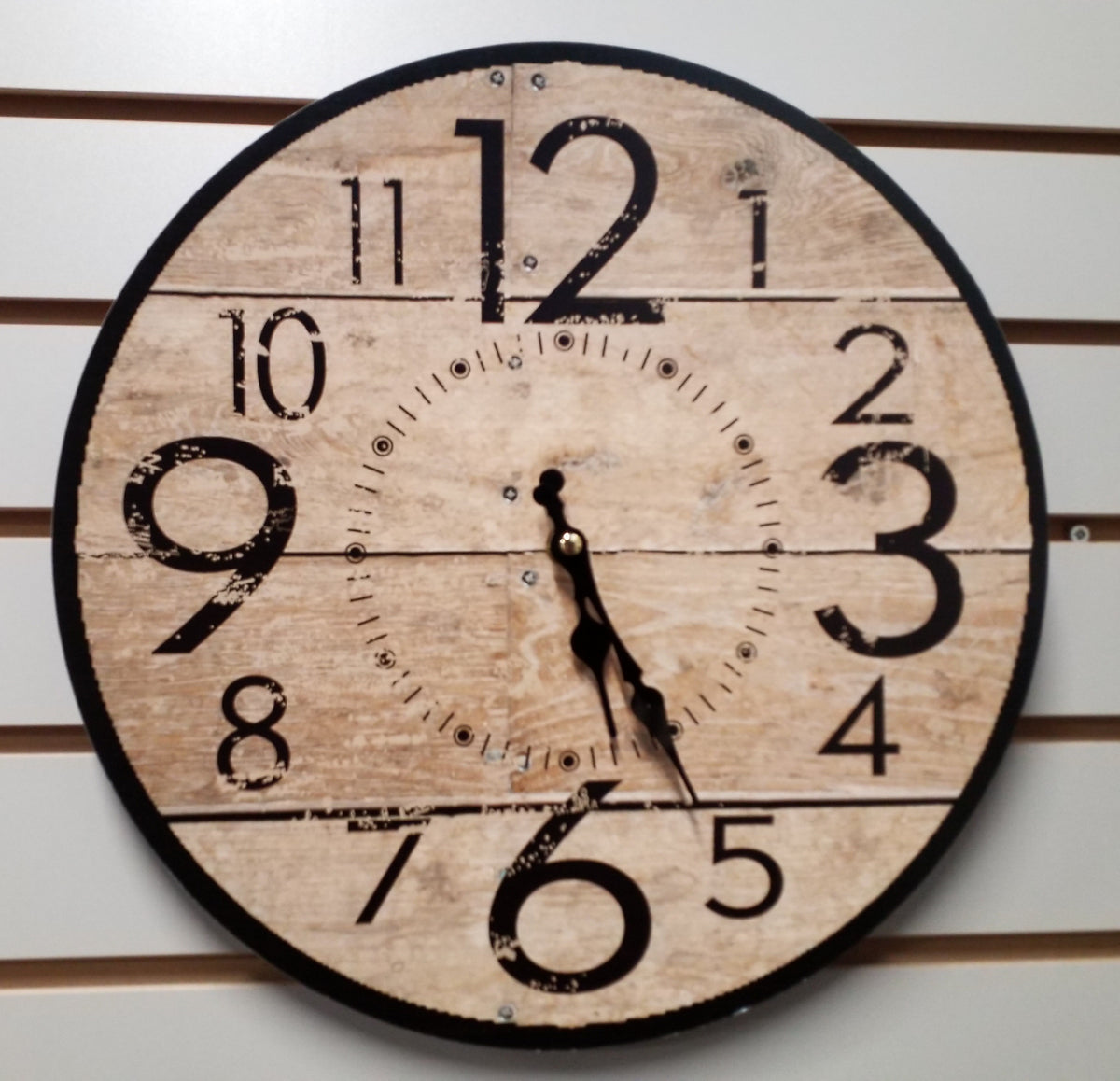Simulated Wood Wall Clock - GD93168 – Lesser Jewellers